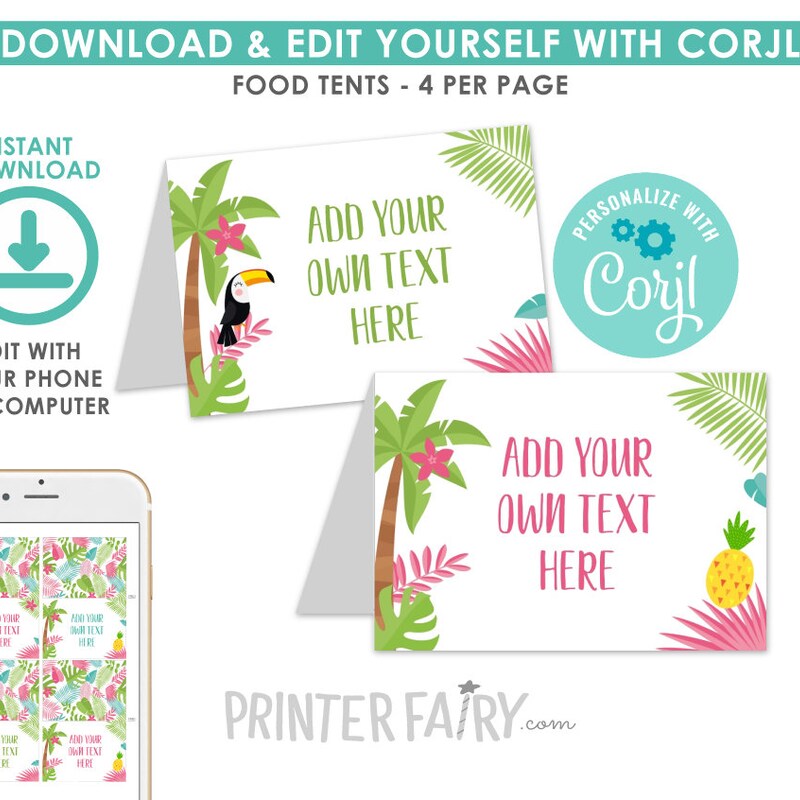 Beach Food Labels - Etsy