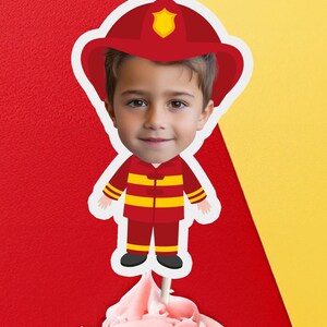 Firefighter Personalized Photo Toppers, Printable Personalized ...