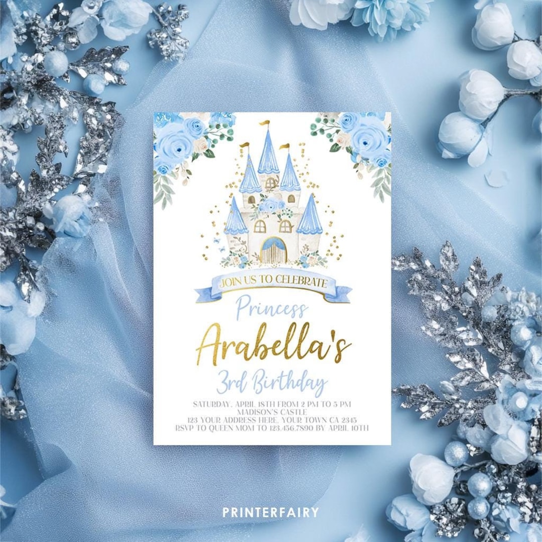 Cinderella Birthday Party Invitation Editable Printable or Digital ...