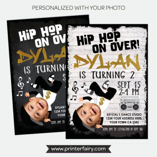 Hip Hop Invitation - Etsy