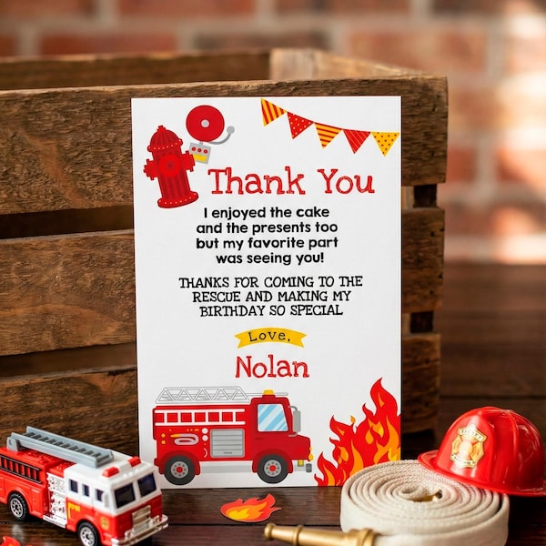 Fireman Thank You - Etsy