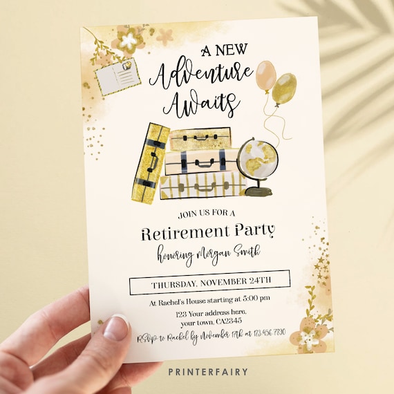 Happy Retirement Invitation