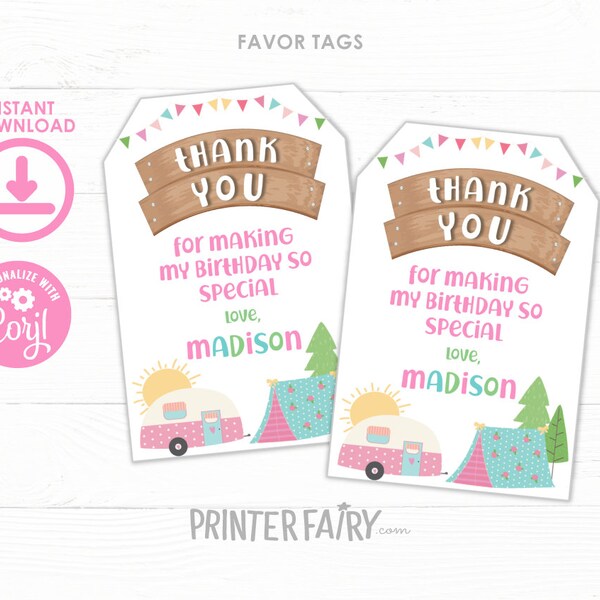 Camping Party Favors - Etsy