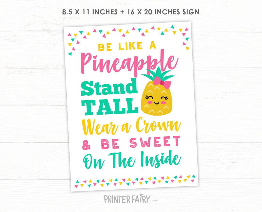 Pineapple Sign, Pineapple Birthday Party, Pineapple Birthday ...