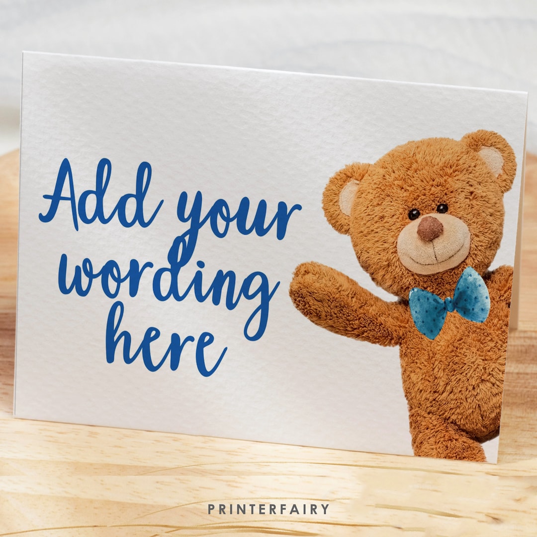 Bear Birthday Party Food Tents, Beary Fun Birthday Food Table Labels ...