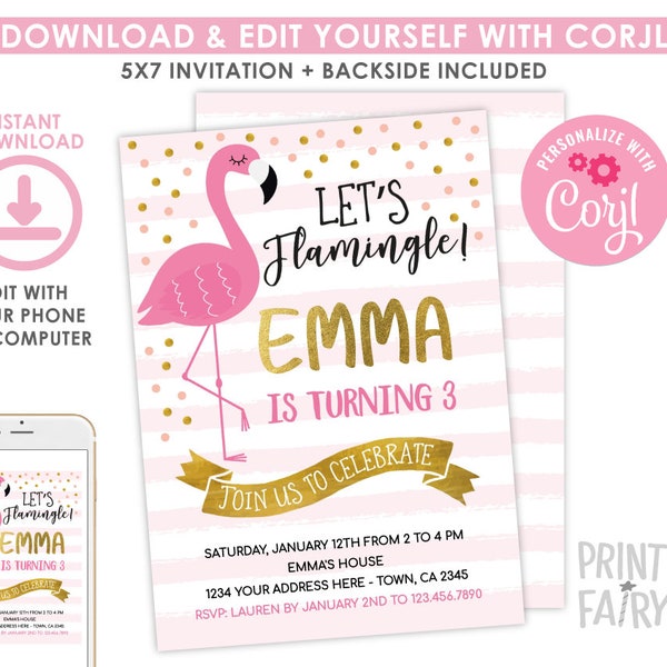 Flamingo Birthday - Etsy