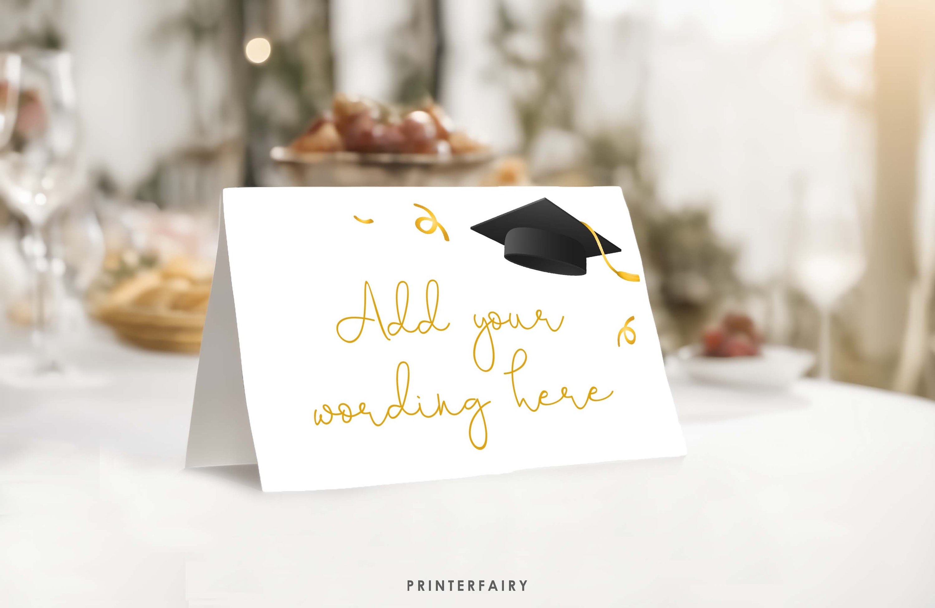 Graduation Place Cards, Editable Template, College Graduation Decor ...