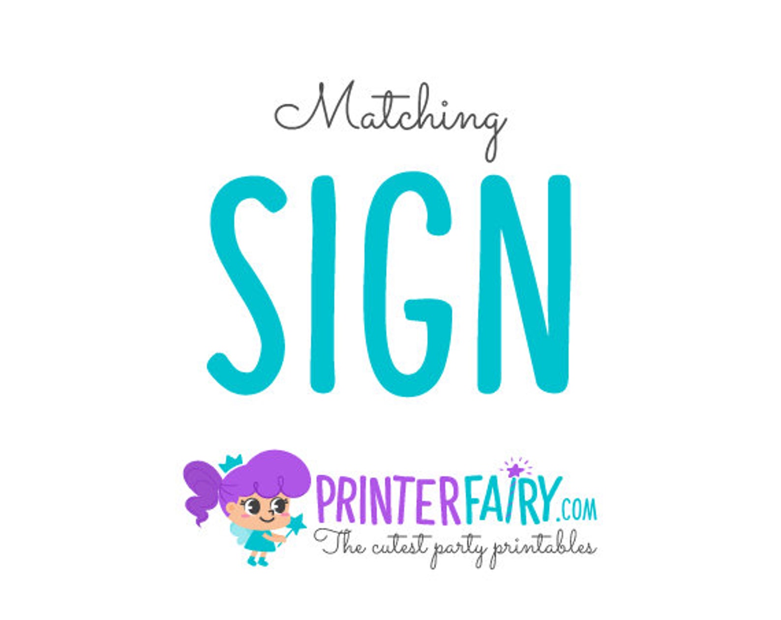 Matching Sign - Etsy