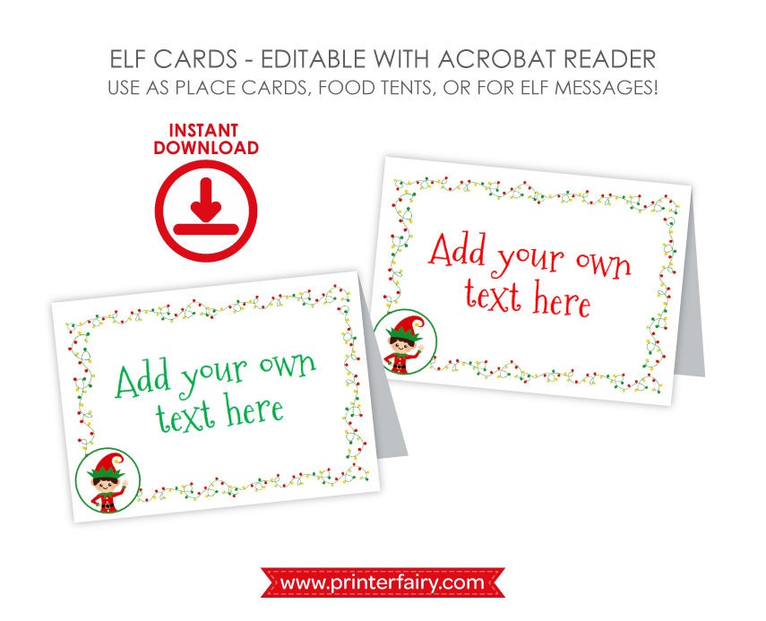 Christmas ELF Activities Elf Adoption Certificate Sign | Etsy