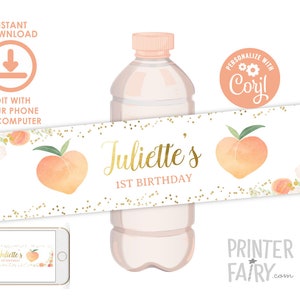 Peach Labels - Etsy