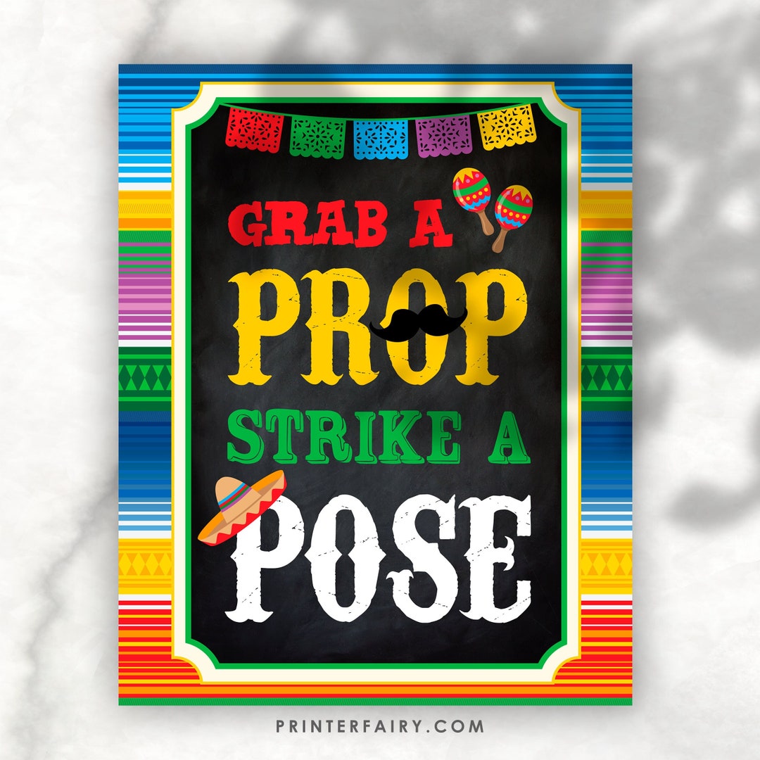 Fiesta Decorations, Fiesta Photo Booth, Fiesta Photo Booth Props ...