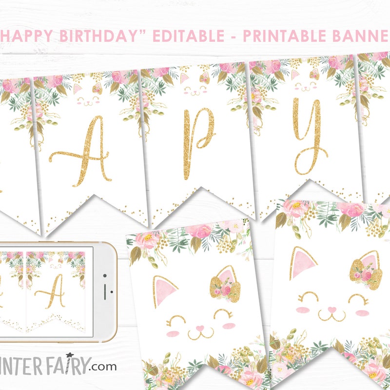 Hello Kittys Banner - Etsy
