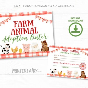Farm Animals Adoption, Farm Birthday Party, Adopt a Farm Animal, Pet ...