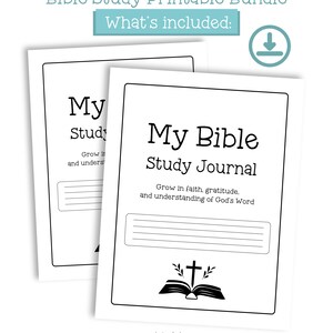 Bible Study Journal Printable Templates, Instant Download - Etsy
