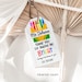 Crayon Teacher Appreciation Tag Editable School Supplies Gift Tag ...