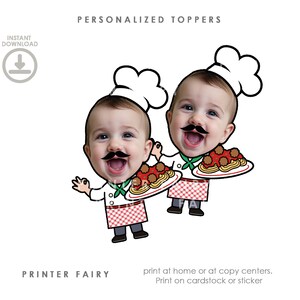 Trattoria Printable Toppers, Spaghetti Birthday Party, Italian Party ...