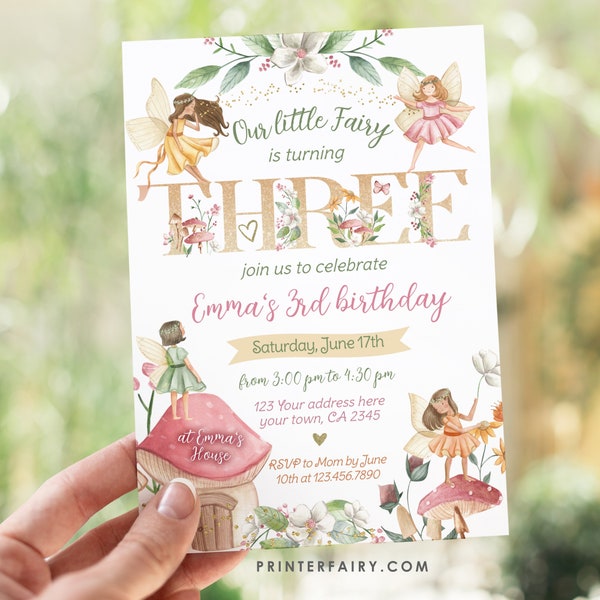 Fairy Third Birthday - Etsy