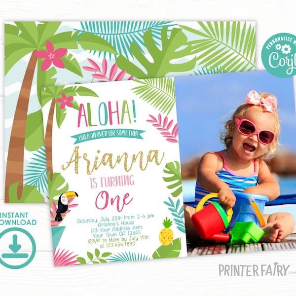 1st Birthday Luau - Etsy