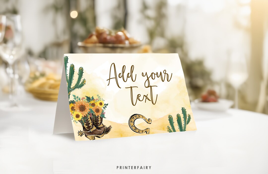 Rustic Cowgirl Party Food Tent. Horse Themed Buffet Labels: Rodeo Food ...