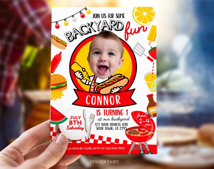 Barbe-two BURGER BASH Grill Cookout Themed Birthday Party With ...