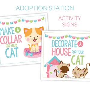 Cat Adoption Station Package, Pet Adoption Center Full Pack, Digital ...