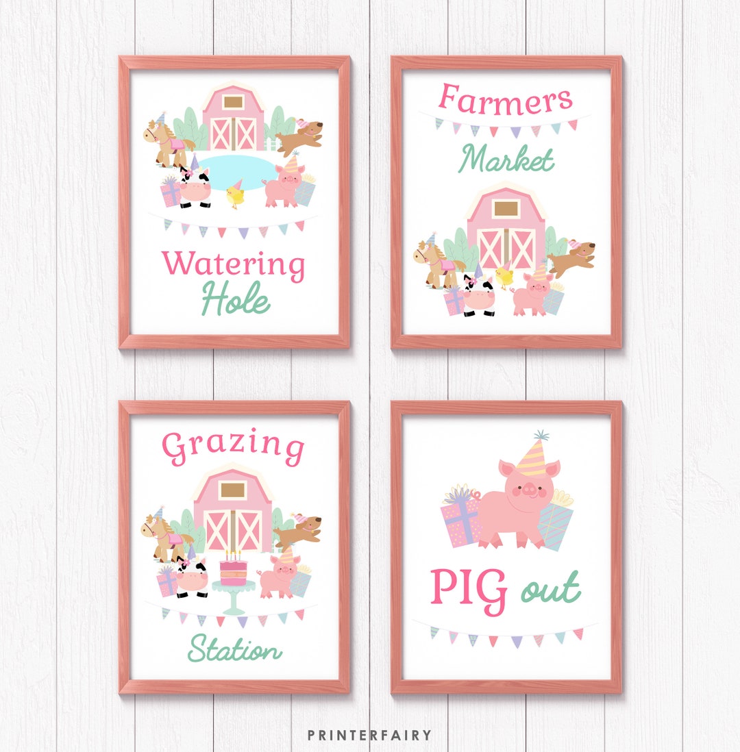 Farm Birthday Party Activities, Cute Farm Animals, Farm Birthday Party ...