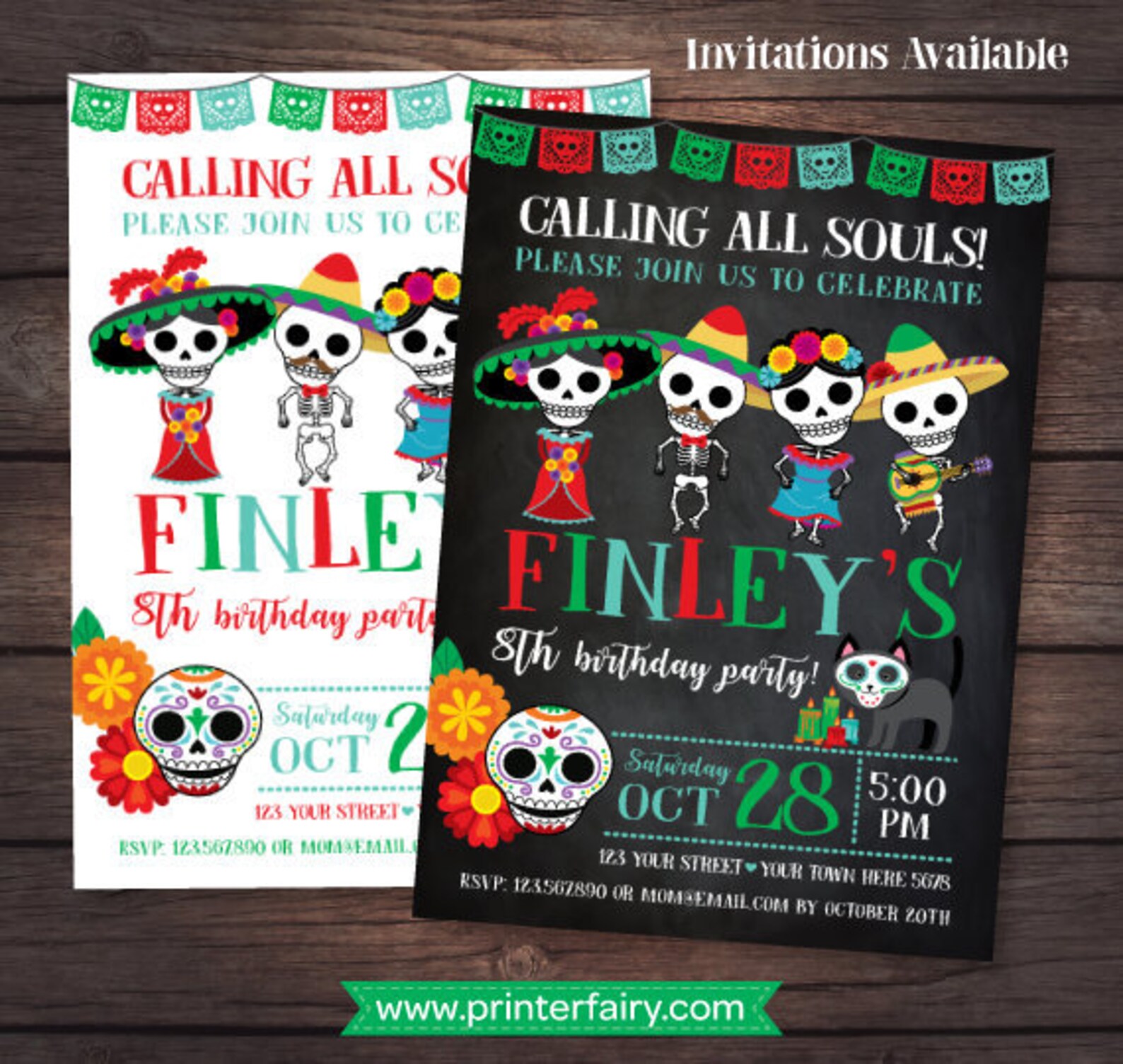 Day of the Dead Favor Tags Dia De Los Muertos Thank You Tags | Etsy