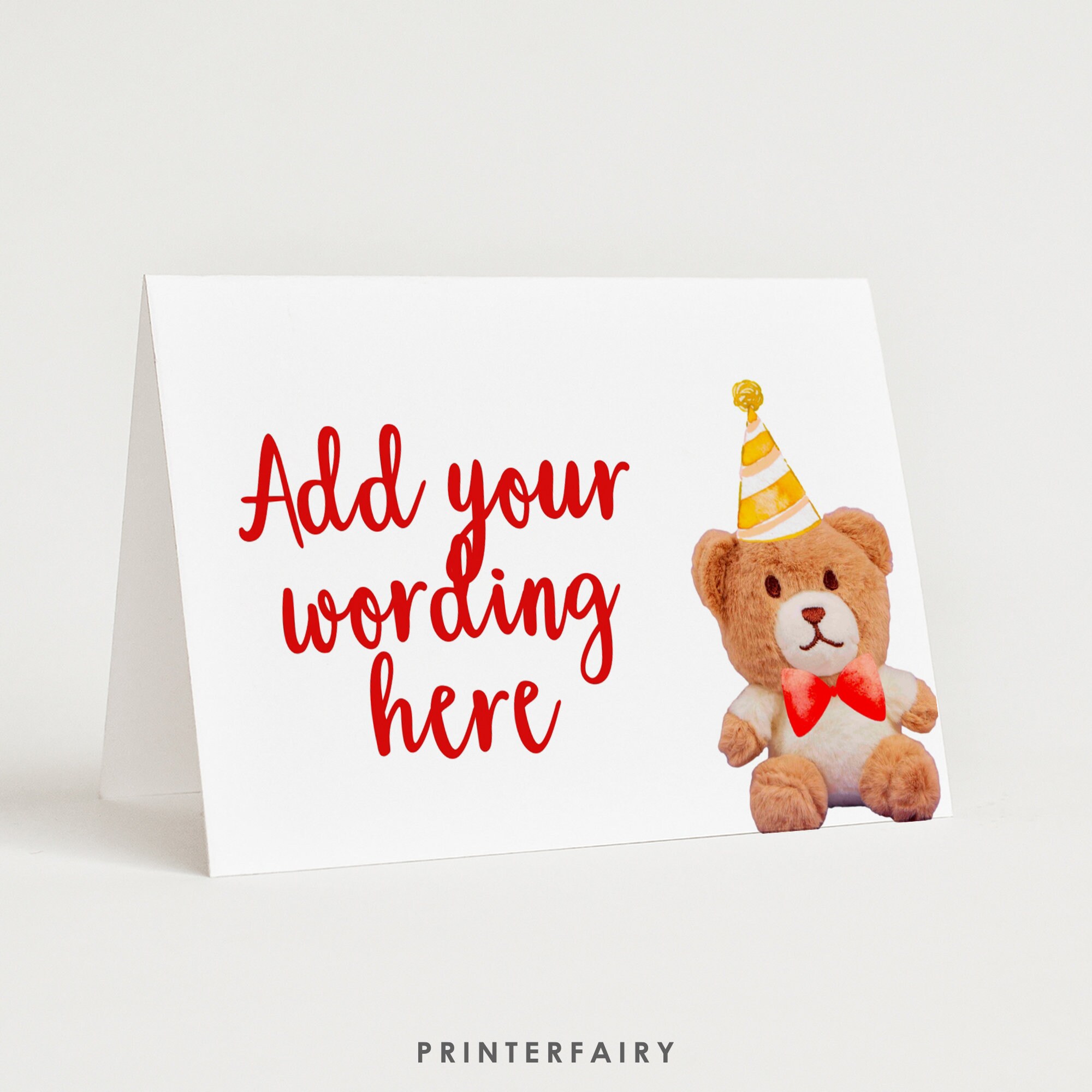 Bear Birthday Party Food Tents, Beary Fun Birthday Food Table Labels ...