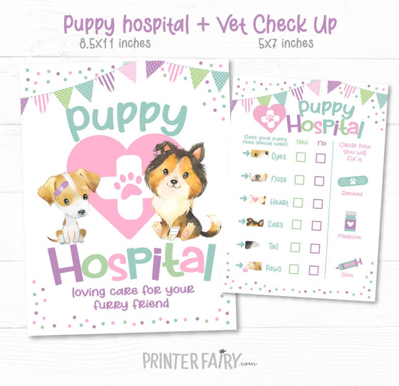 Puppy Adoption Party Games, Adoption Station Signs (digital Download ...