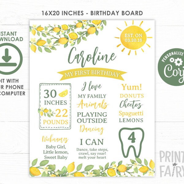 Citrus Birthday Decor - Etsy