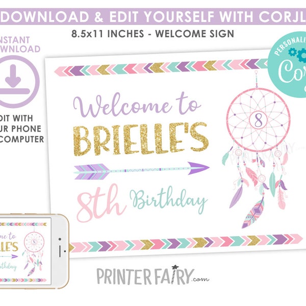 Tribal Welcome Sign - Etsy