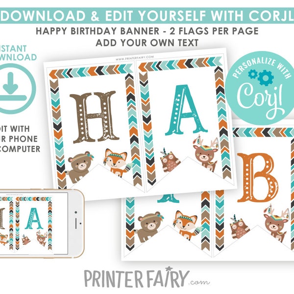 Woodland Banner - Etsy