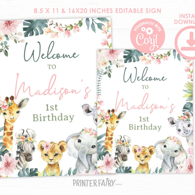 Wild One Welcome Sign - Etsy