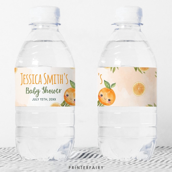 Cutie Water Bottle Label - Etsy