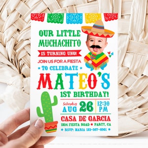 Fiesta Birthday Invitation, Cinco De Mayo Invitation, Fiesta 1st ...