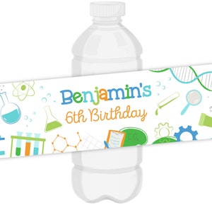Science Birthday Party Bundle Editable Templates, Invitation, Printable ...