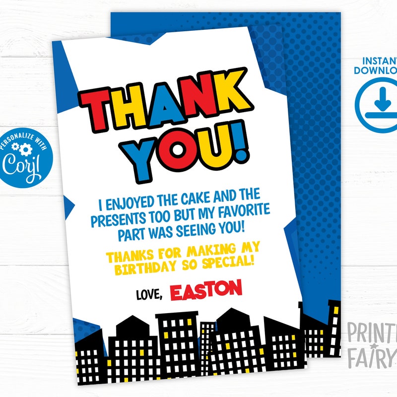 Superhero Cards - Etsy