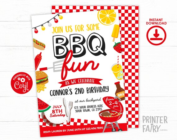 Southern Barbeque Invitations