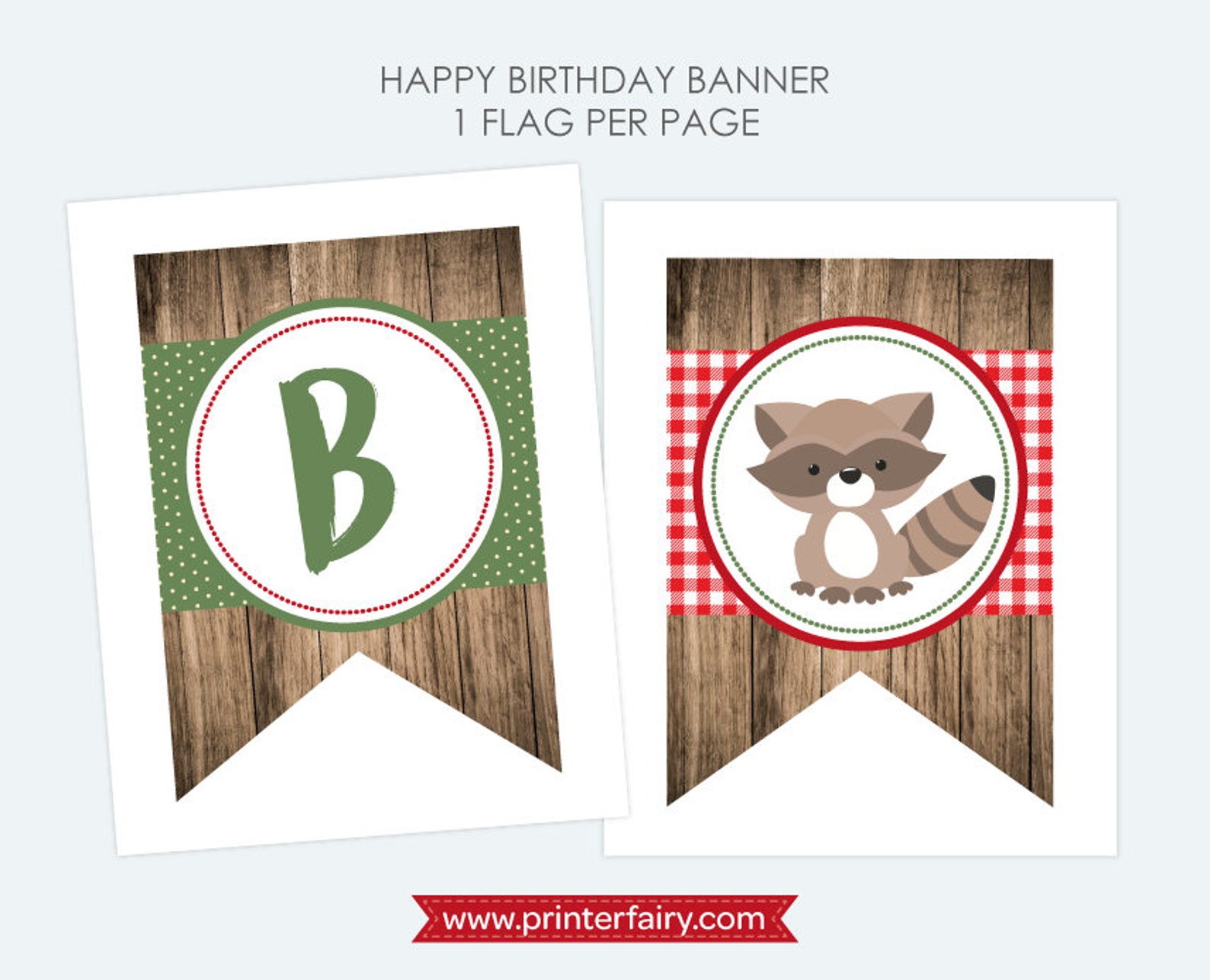Woodland Printable Banner Forest Birthday Party Decor - Etsy
