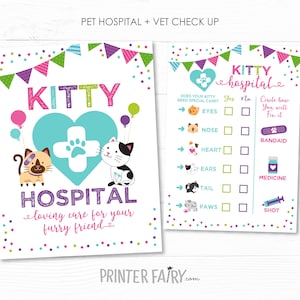 Kitty Cat Adoption Party Games, Kitten Birthday (instant Download) - Etsy