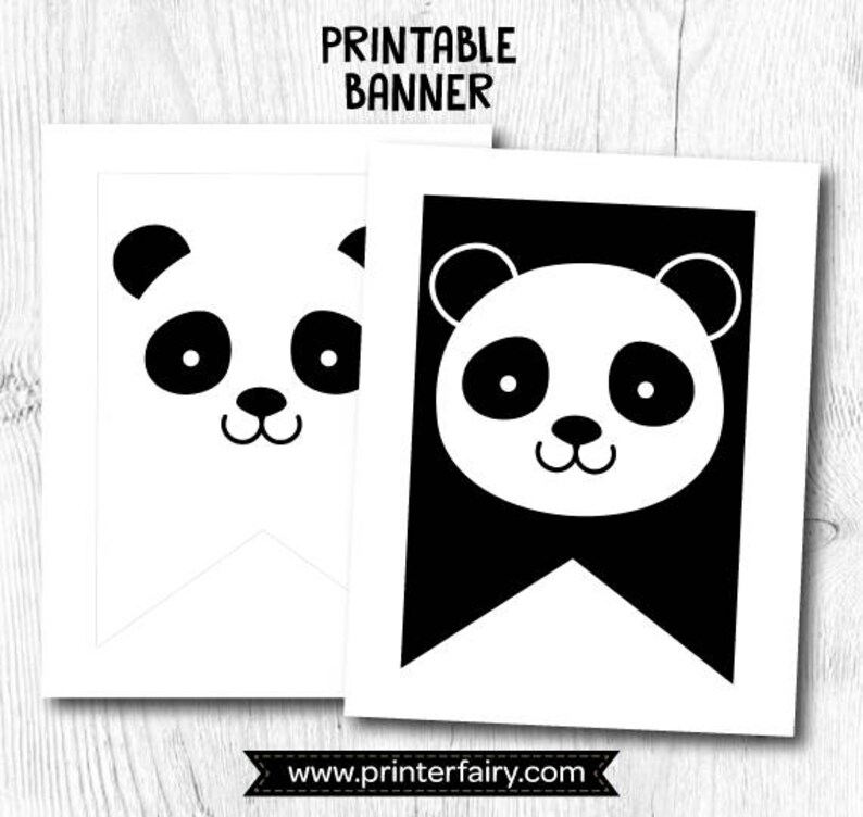 Panda Banner Panda Birthday Party Panda Baby Shower Panda - Etsy
