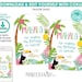 Luau Favor Tags EDITABLE Hawaiian Thank You Tags Beach - Etsy