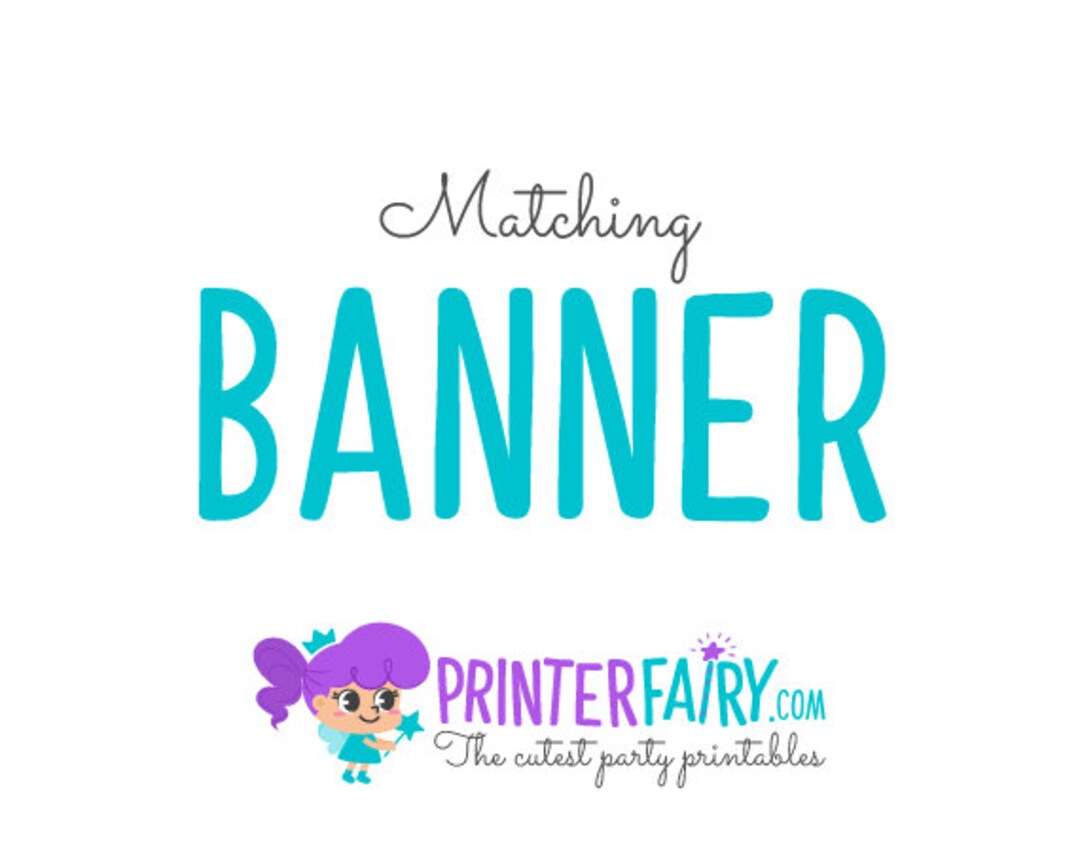 Matching Printable Banner - Etsy