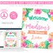 Luau Welcome Sign, Editable, Hawaiian Welcome Sign, Tropical Welcome ...