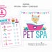 NEW! Dogs, Pet Spa Sign & Checklist, Puppy Adoption Party, Dog Birthday ...
