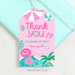 Pool Party Thank You Tags Editable Pool Party Favor Tags - Etsy