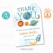 Outer Space Birthday Party Thank You Tags, Editable Template, Planets ...