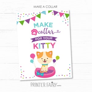 Kitty Cat Adoption Party Games, Kitten Birthday (instant Download) - Etsy