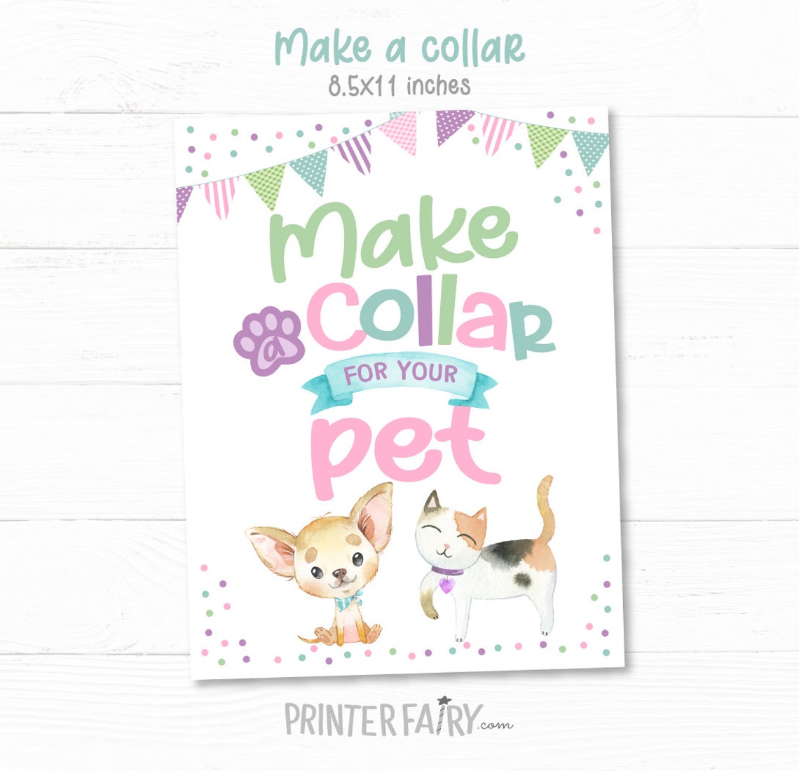 Pet Adoption Puppies & Kitties Party Games Adoption Party | Etsy