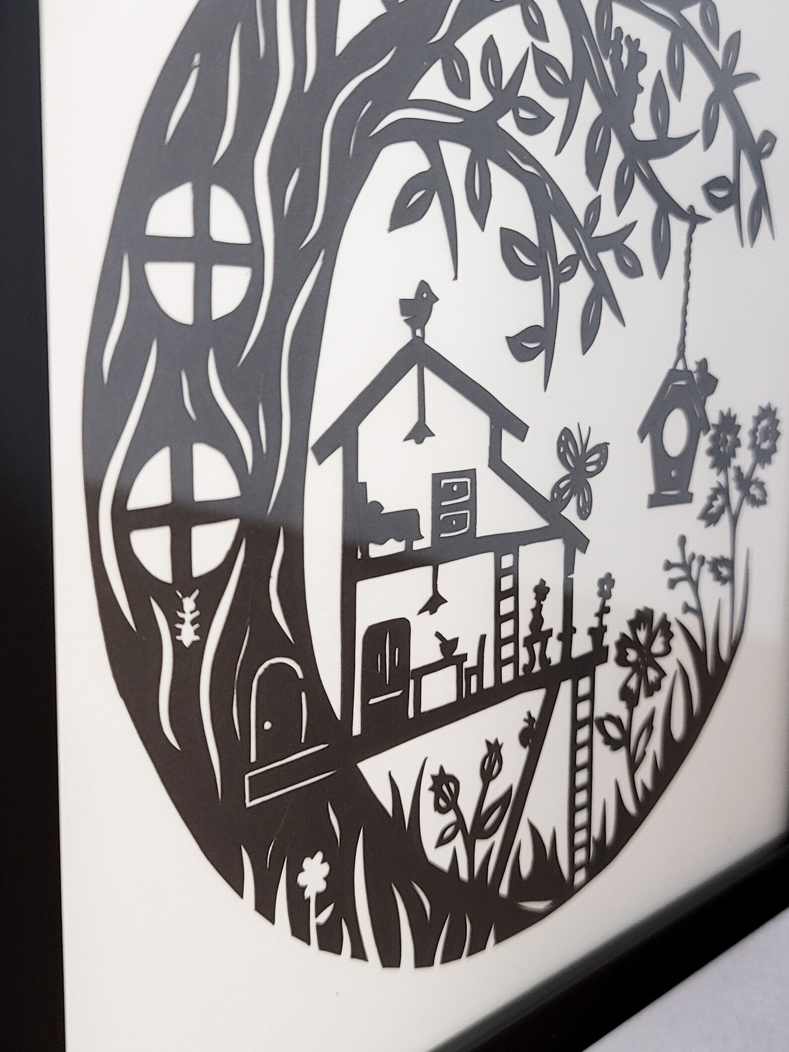 8x8 Handmade Papercut Treehouse - Etsy